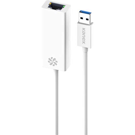 Kanex USB 3 0 Gigabit Ethernet Adapter Etherner адаптер за MacBook и компютри с USB порт бял