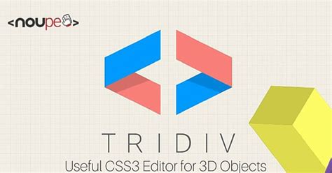 Tridiv Useful CSS3 Editor For 3D Objects IDevie