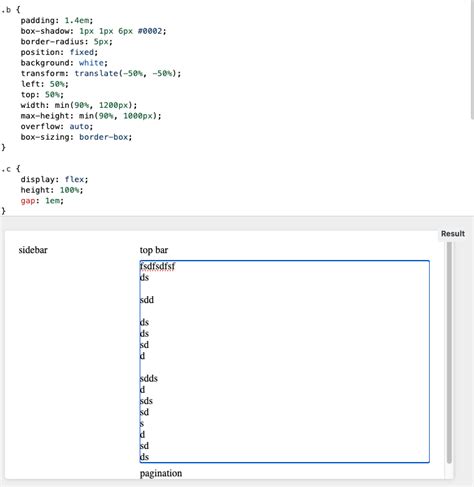 Html Overflow Not Working When Height Is Not Set In Fixed Positioned