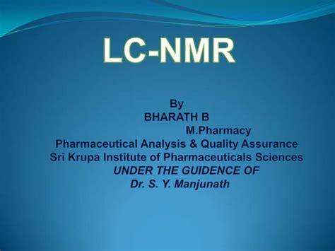 Lc Nmr Pptx