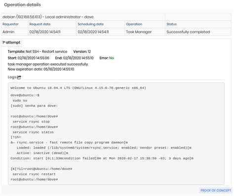 Task Manager Cookbook Senhasegura Help Center