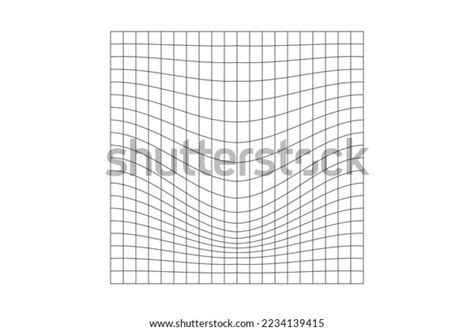 Distorted Checkered Grid Mesh Warp Texture Stock Vector Royalty Free 2234139415 Shutterstock