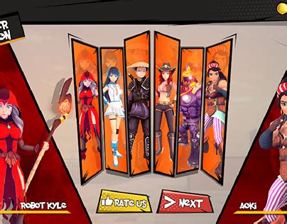 Character Selection Game Ui Projects Photos Videos Logos Illustrations And Branding Behance