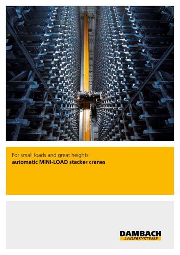 Tous Les Catalogues Et Fiches Techniques Pdf Dambach Lagersysteme