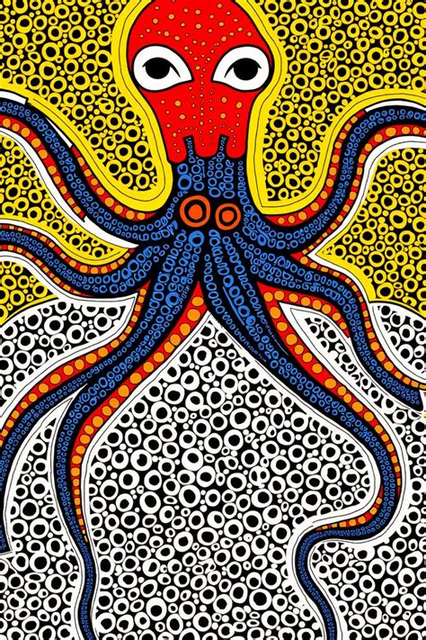 Vibrant Surrealist Pop Art With Bold Patterns And Graphic Elements In