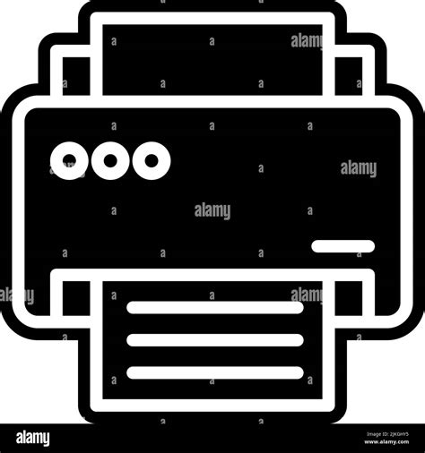 Printer Icon Black Vector Illustration Stock Vector Image And Art Alamy