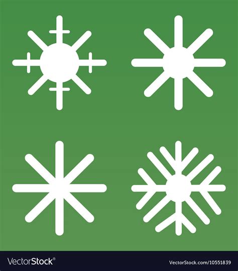 Snoflake 4 Royalty Free Vector Image Vectorstock