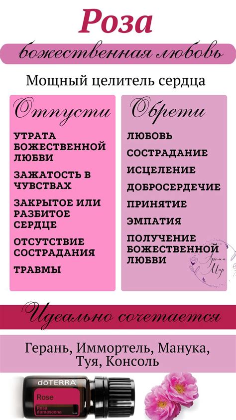 Психология эфирного масла Роза