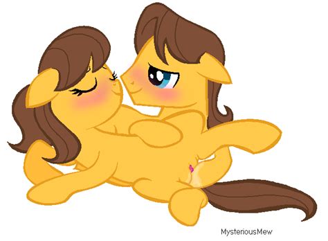 Rule 34 Blue Eyes Blush Brown Hair Caramel Mlp Closed Eyes Duo