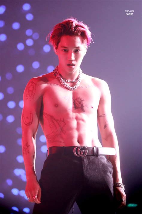 Exo Kai Shirtless