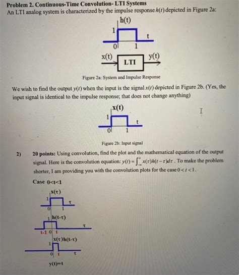 solved figure 2a problem 2 continuous time convolution lti