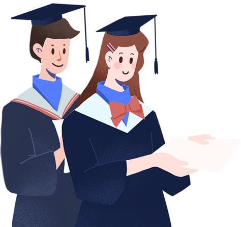 博士生扁平插画