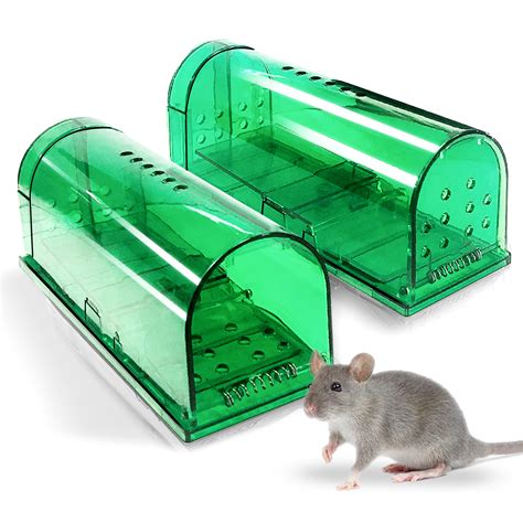 Mouse traps,Mouse Humane Mouse Catcher No Kill Live Catch and Release Mouse Traps, Reusable ...