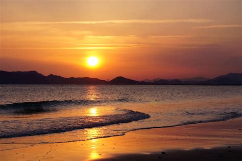 일몰 해변 바다 Pixabay의 무료 사진 Pixabay