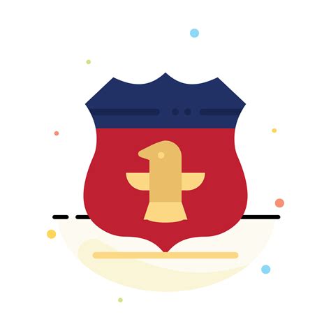 Shield Usa American Security Abstract Flat Color Icon Template 13119435 Vector Art At Vecteezy
