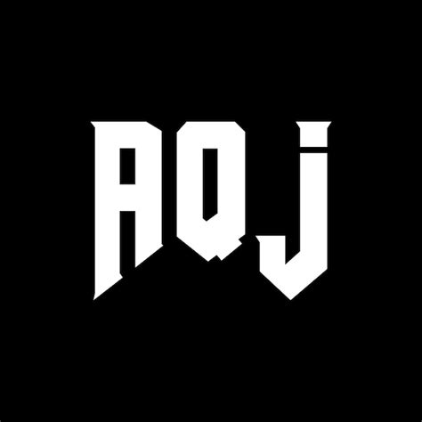Premium Vector | AQJ letter logo design for technology company AQJ logo ...