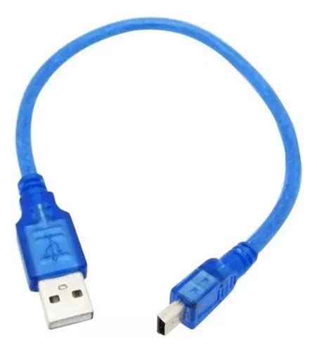 5 x cabo usb tipo mini b 2 0 para arduino nano c nf 30cm mercadolivre