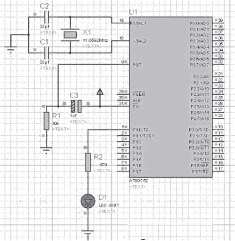 how to correctly interface an led with 8051 microcontroller making