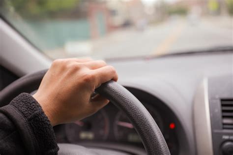 Premium Photo Car Driving Handle With Hand A Symbol Of Control