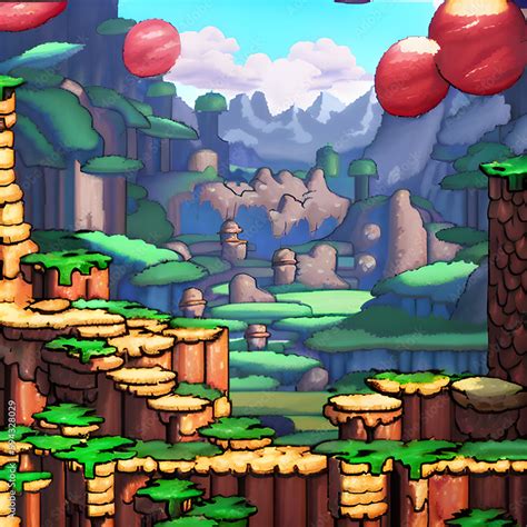 Generic Environment Adventure Time Cuhead Psicodelic Environment