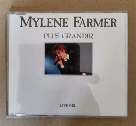 MYLENE FARMER CD Maxi Single Plus Grandir 1991 Centreur Argenté RARE
