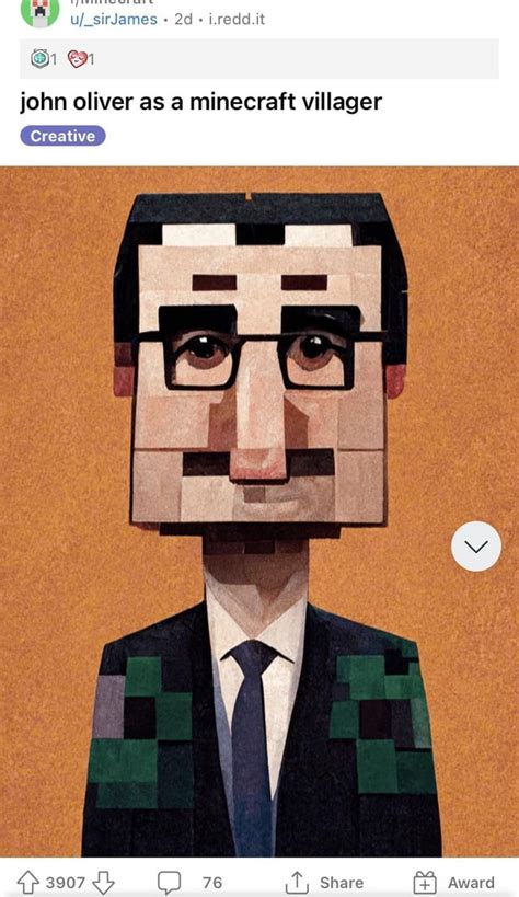 Minecraft Subreddit Posts Featuring John Oliver Rpics