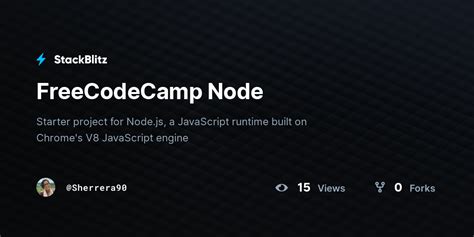 Freecodecamp Node Stackblitz