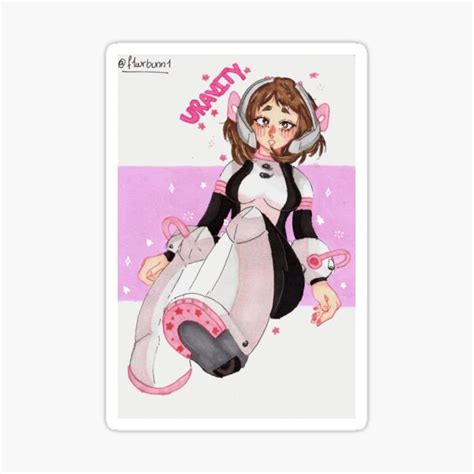 Uraraka Uravity Sticker For Sale By F1wrbunn1 Redbubble