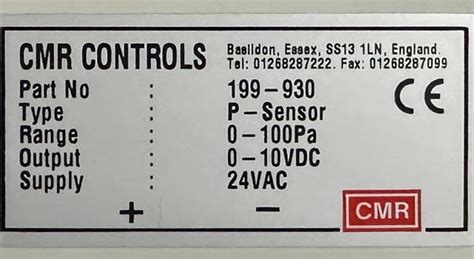 Cmr Controls 199 930 P Sensor Surplus Select
