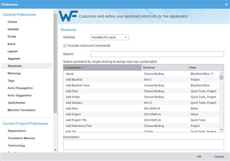 Customize Keyboard Shortcuts