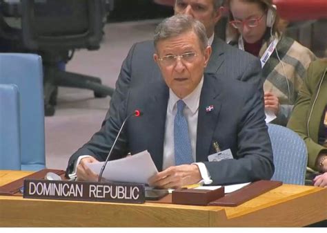 Canciller Roberto Álvarez Afirma Consejo De Seguridad De La Onu Está