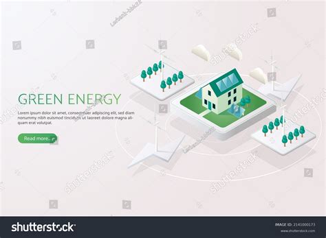 Generating Electricity Solar Panels Solar Power 库存矢量图（免版税）2141000173
