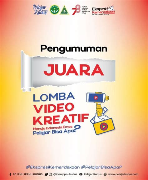 Lomba Video Ipnu Ippnu Cabang Kudus Ini Pemenangnya Suara Nahdliyin