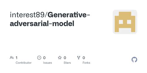 Github Interest89generative Adversarial Model