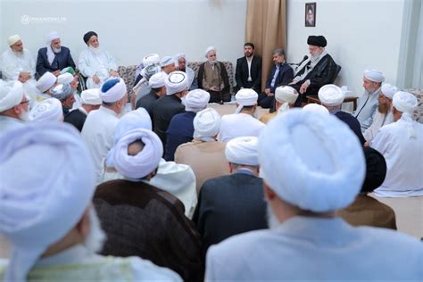 دیدار جمعی از علمای اهل‌سنت با رهبر معظم انقلاب حضرت آیت‌الله خامنه