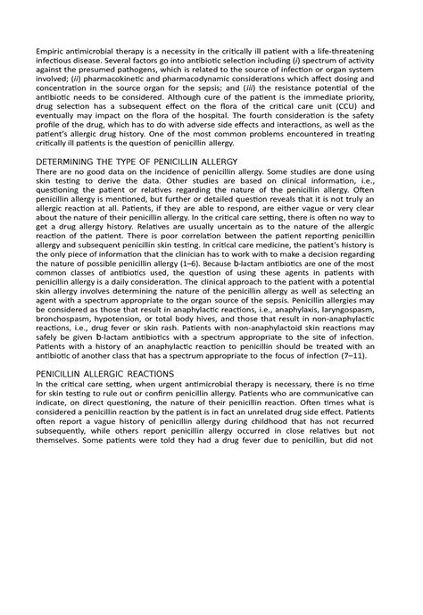 Empiric Antimicrobial Several Factors Go Into Antibiotic Selection