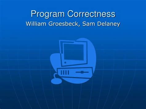 ppt program correctness powerpoint presentation free download id