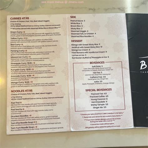 Online Menu Of Baan Thai Cuisine And Bar Restaurant Lehi Utah 84043 Zmenu