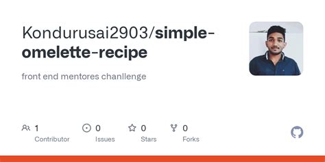 Simple Omelette Recipeindexhtml At Main · Kondurusai2903simple