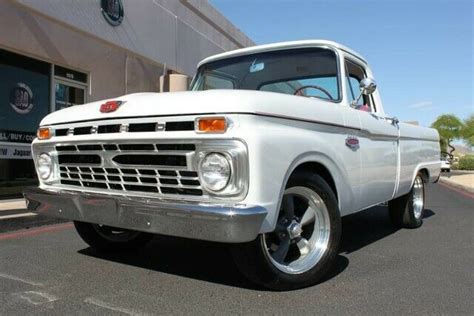 1966 Ford F 100 Custom Cab 12752 Miles Wimbledon White Pickup Truck