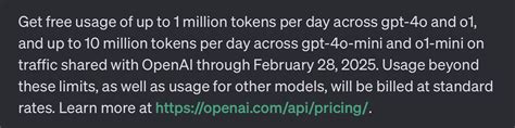 Free Tokens By Helping Improve OpenAI Models Issue API OpenAI Developer Community
