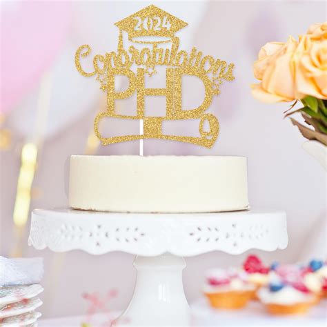 Congratulations Phd 2023 Cake Topper Phinally Done Cake Decorations