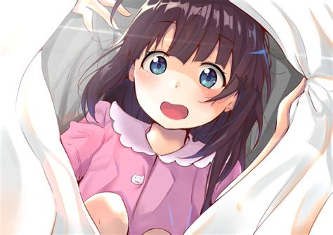 Safebooru 1girl Absurdres Arm Up Bangs Blue Eyes Blush Brown Hair Cac