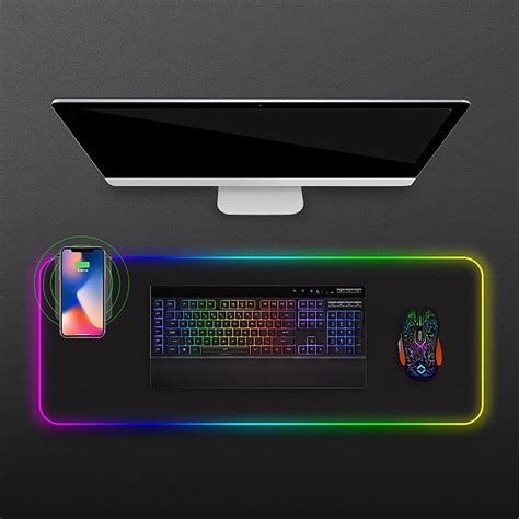 Christmas Savings Clearance Cbcbtwo Rgb Gaming Mouse Pad With Wireless