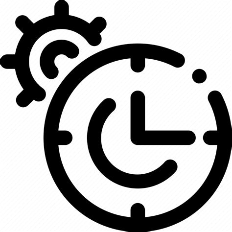 Clock Process Time Cogwheel Icon Download On Iconfinder