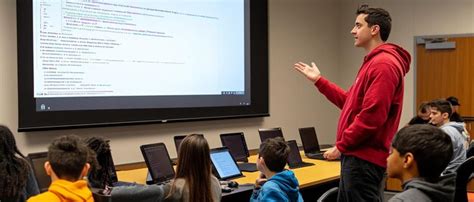 Quotstudents Engaged In An Interactive Coding Workshopquot Premium Ai