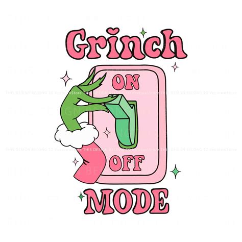 Retro Grinch Mode Grinchmas Svg Cutting Digital File