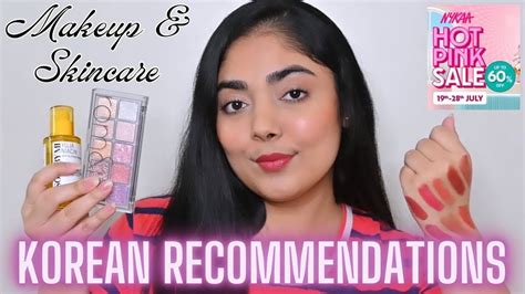Korean Makeup Skincare Recommendations Nykaa Hot Pink Sale Glitter