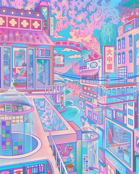 Pastel Japanese Aesthetic Wallpaper