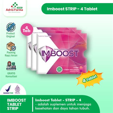 Jual IMBOOST STRIP 4 Tablet SUPLEMEN Kesehatan MULTIVITAMIN